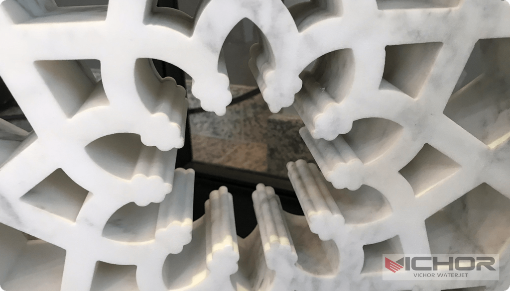 Waterjet Cutting Stone with VICHOR Waterjet Cutting Machine